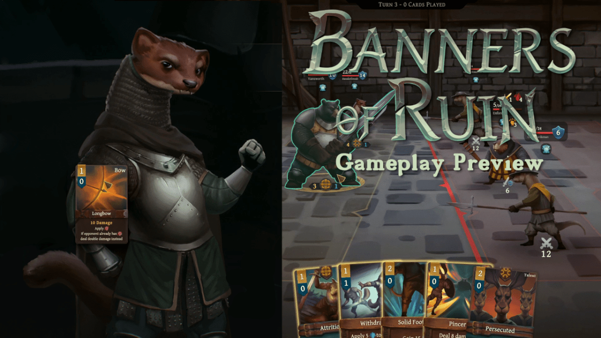 Banners of Ruin Gameplay Preview – Deck building roguelike – Ducky Obrien