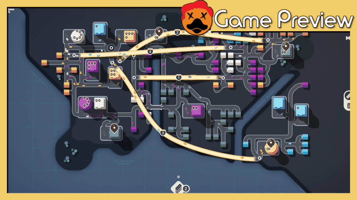 Mini Motorways Gameplay Preview – Road Building Puzzle Game – Ducky Obrien