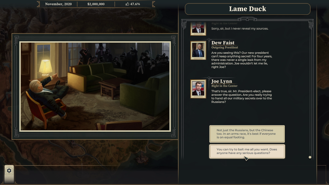 This is the President Gameplay Preview – Ducky Obrien