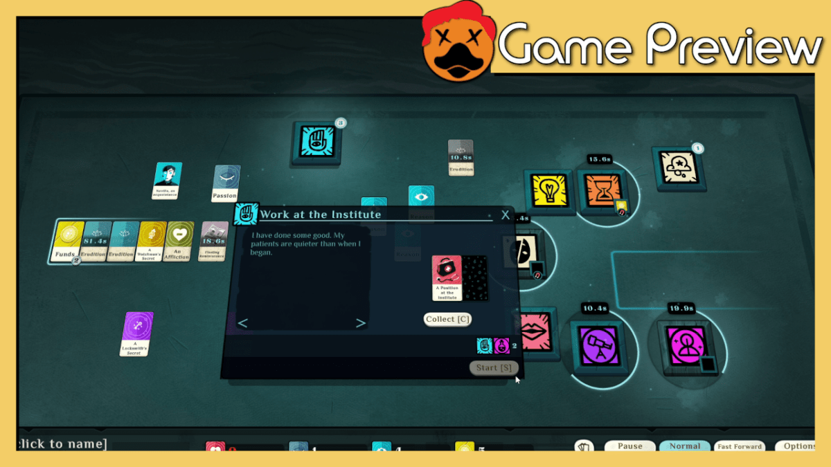 Cultist Simulator Gameplay Preview – Ducky Obrien