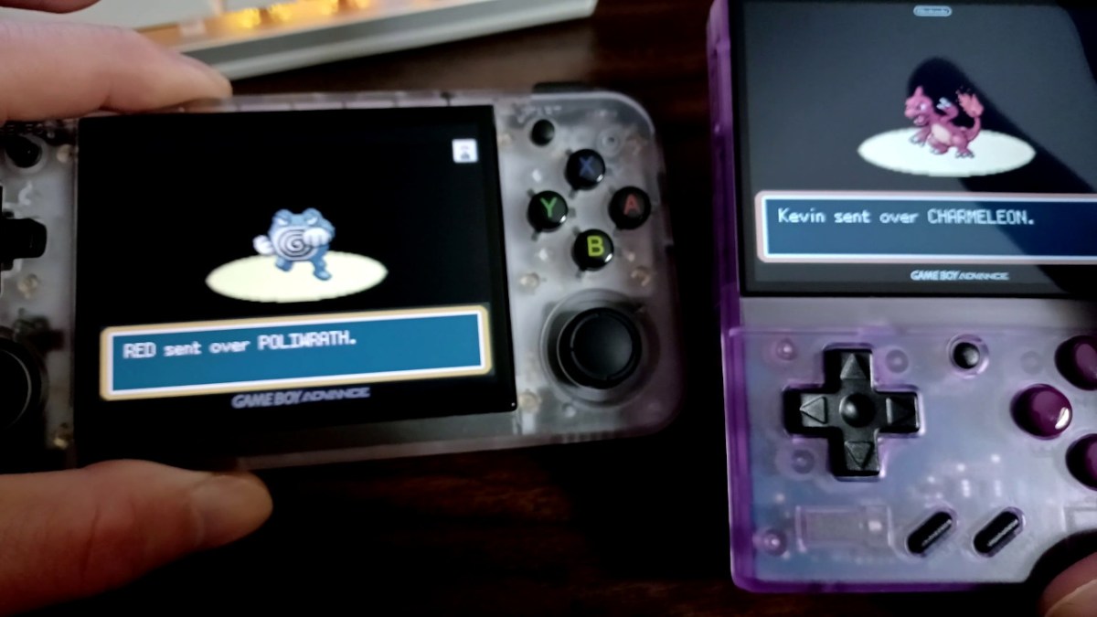 How to trade Pokemon Wirelessly for Game Boy Advance on the RG35XXH ...